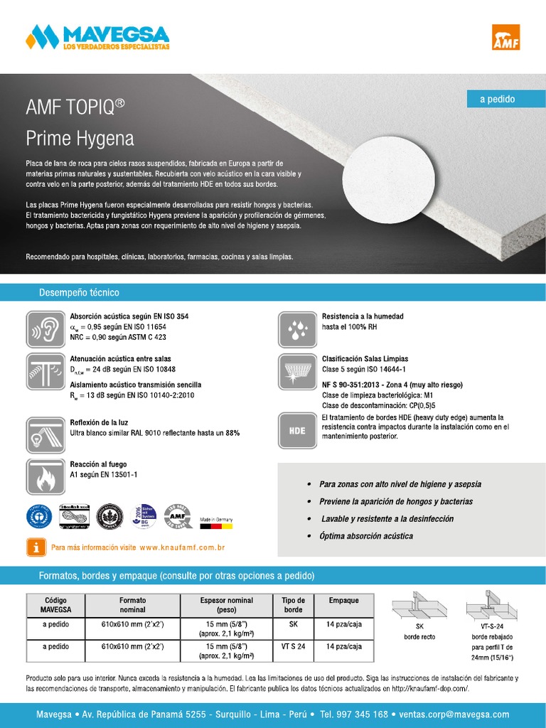 Amf Topiq Prime Hygena | PDF