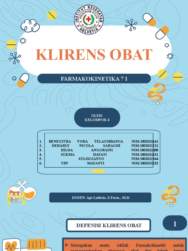 Kelompok 4 Klirens Obat | PDF