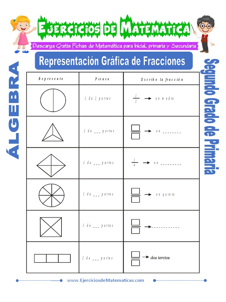 Hoja De Trabajo De Comparación De Fracciones, Cuarto Grado Fracciones