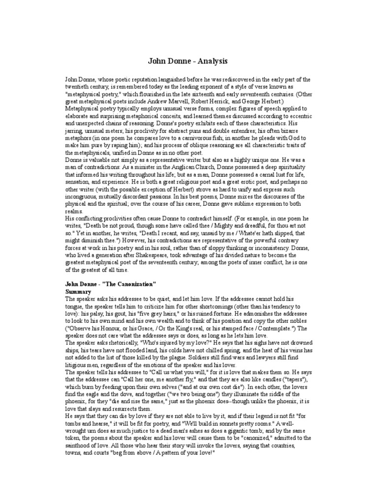 John Donne | PDF | Poetry