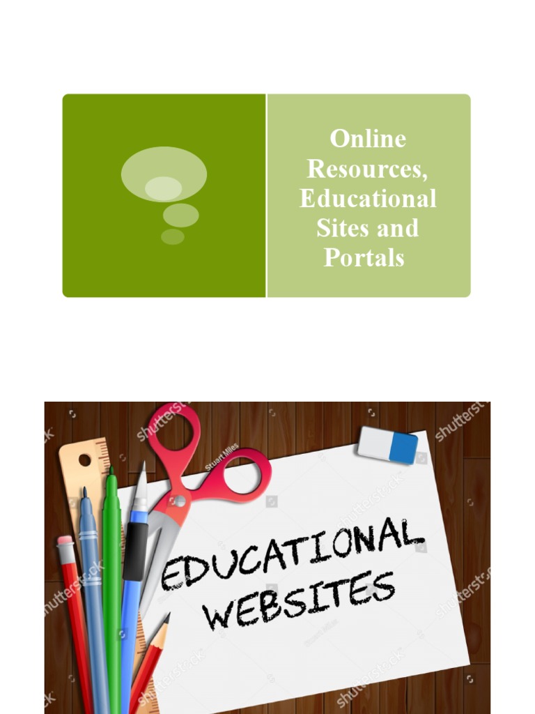 Online Resources, Educational Sites and Portals | PDF