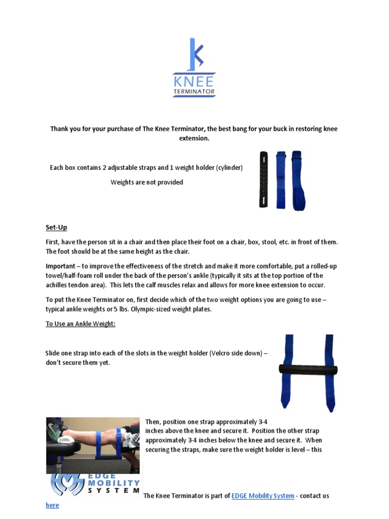 Knee Terminator Manual | PDF