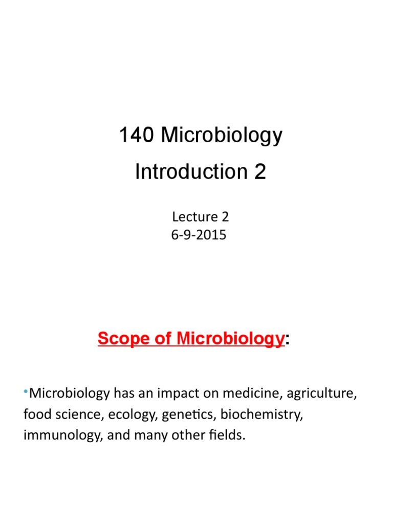 Microbiology Introduction | PDF | Microorganism | Microbiology