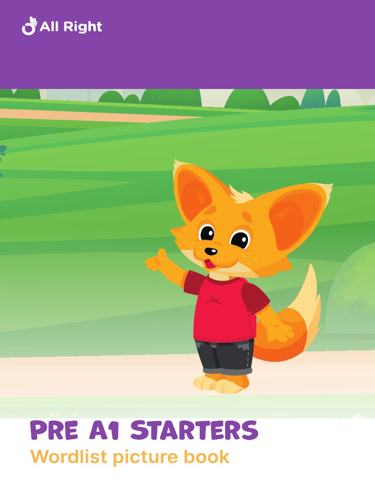 Pre A1 Starters Wordlist Picture Book | PDF