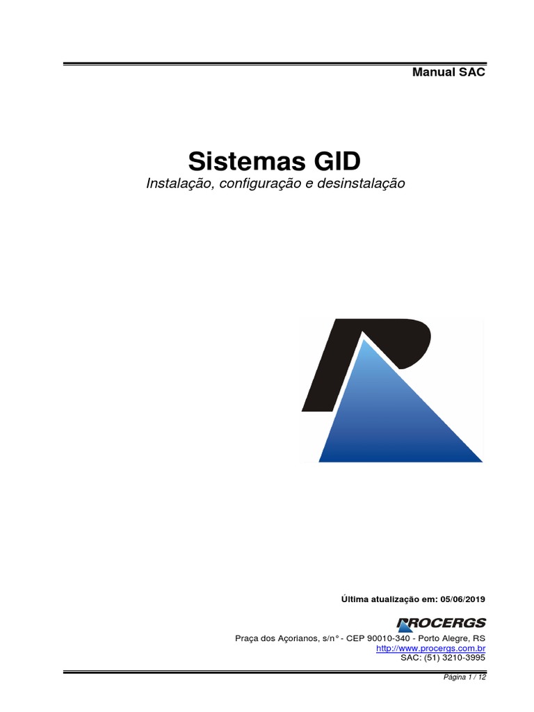 Manual Sistemas GID | PDF | Microsoft Windows | Servidor Proxy