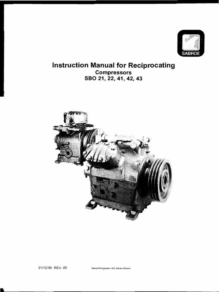 AM-04 (5-5) Instr. Man. FR Reciprocating Compressors | PDF
