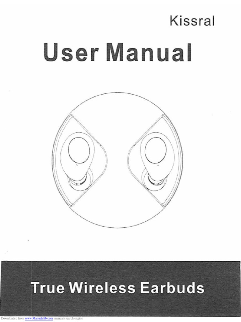 User Manual: True Wireless Earbuds | PDF | Headphones | Bluetooth