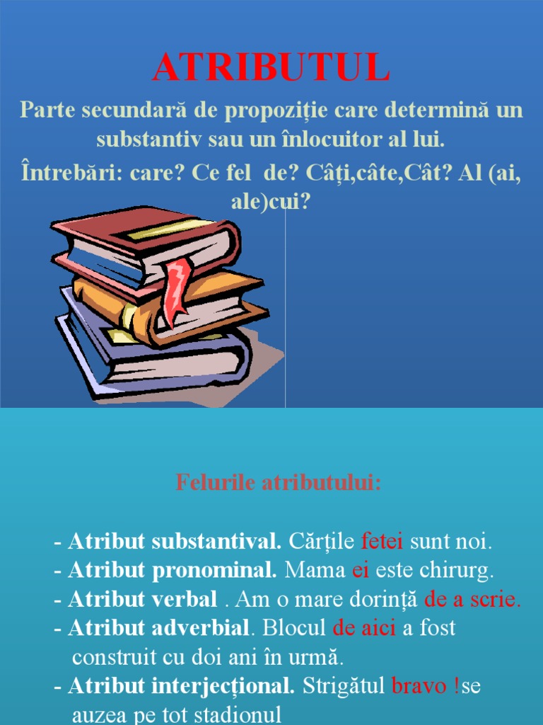 Atributul - PPTX D.P.T.A.78690 | PDF