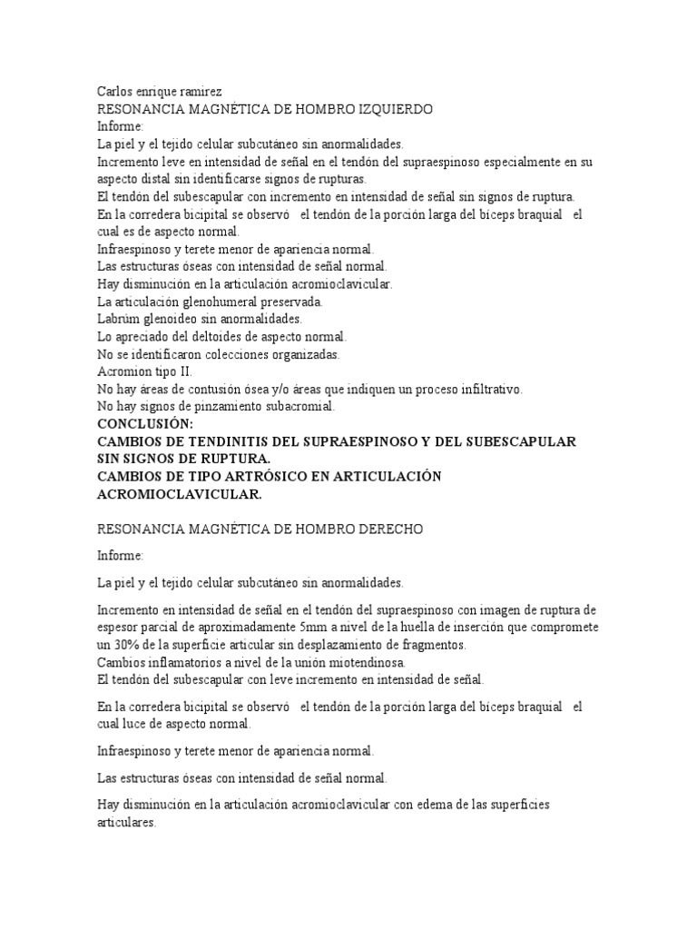 Carlos Enrique Ramirez | PDF | Rodilla | Sistema musculoesquelético