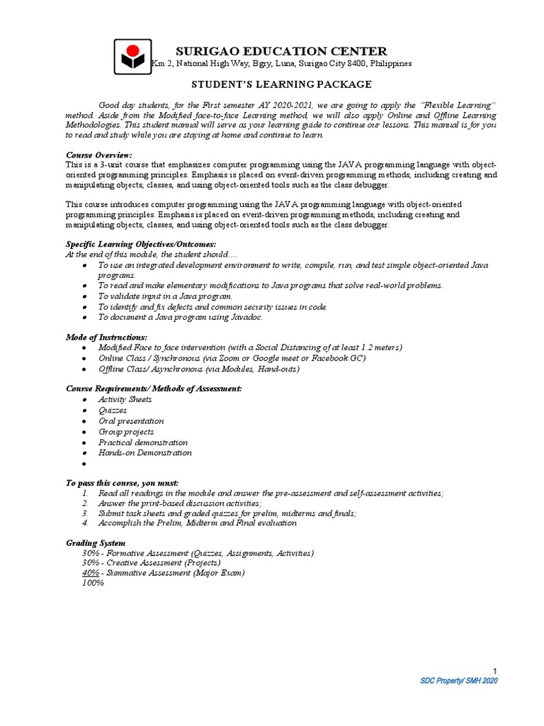 Java Programming - Module2021 | PDF | Java Virtual Machine | Software Engineering