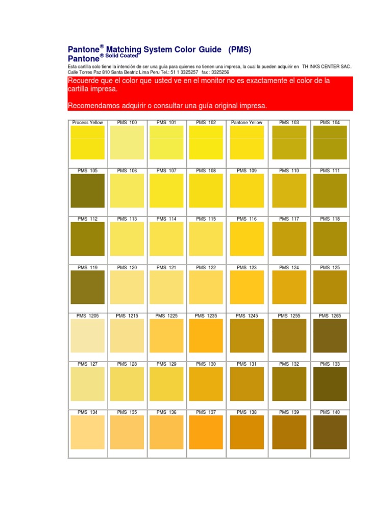 Pantone PMS | PDF | Cooking, Food & Wine