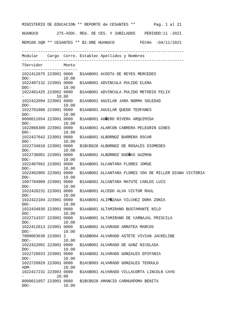 Planilla Noviembre 2021 | PDF | Cooking, Food & Wine | Technology & Engineering