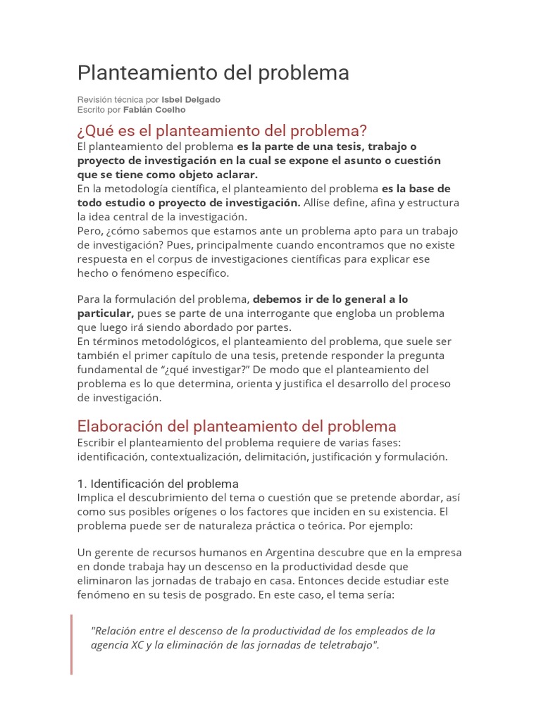 Plantamiento Del Problema | PDF | Teletrabajo | Gestión de recursos humanos
