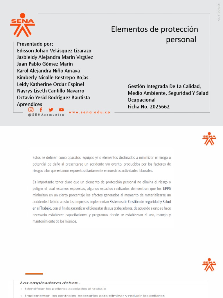 Presentación de EPP | PDF