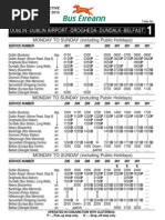 Dublin-Sligo Train Timetable | PDF | County Dublin | Land Transport