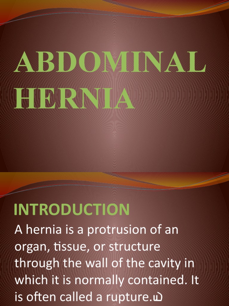 Abdominal Hernia | PDF | Clinical Medicine | Medical Specialties