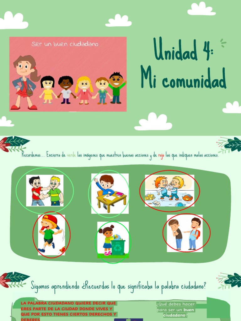 Unidad 4 Ser Una Buena Ciudadana 04-06 Historia CC - SS | PDF ...