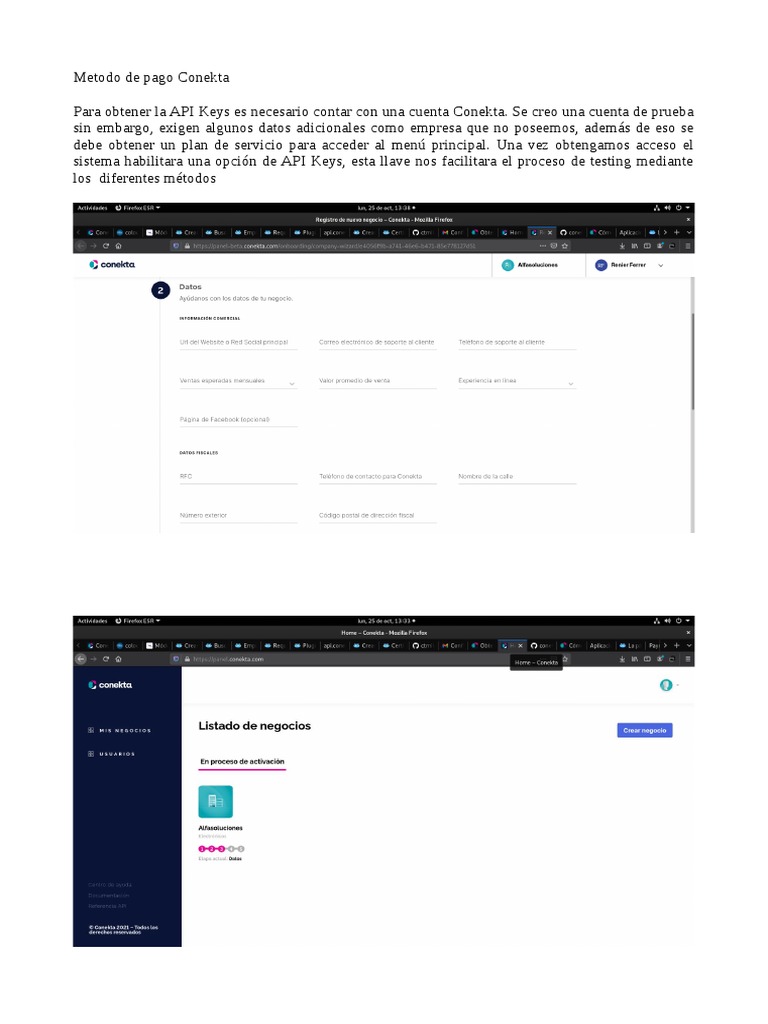 Metodo de Pago Conekta API | PDF