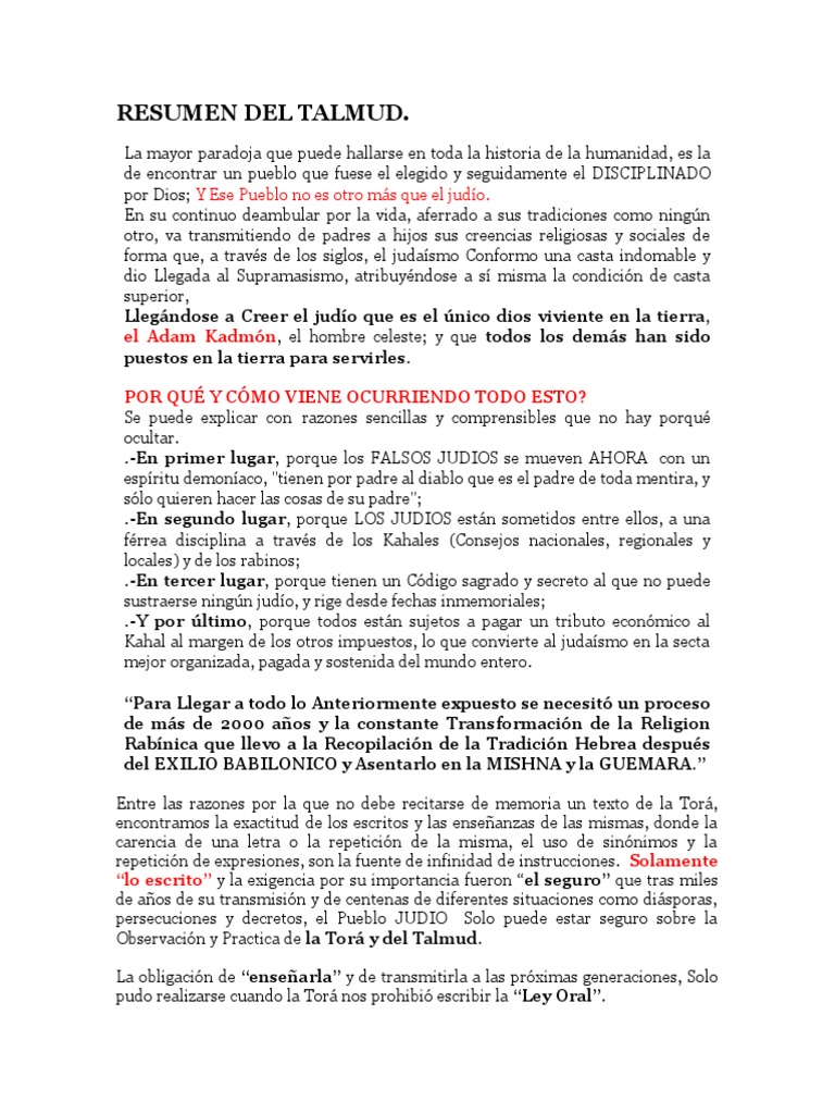 Resumen del Talmud y su Significado | PDF | Talmud | Judaísmo