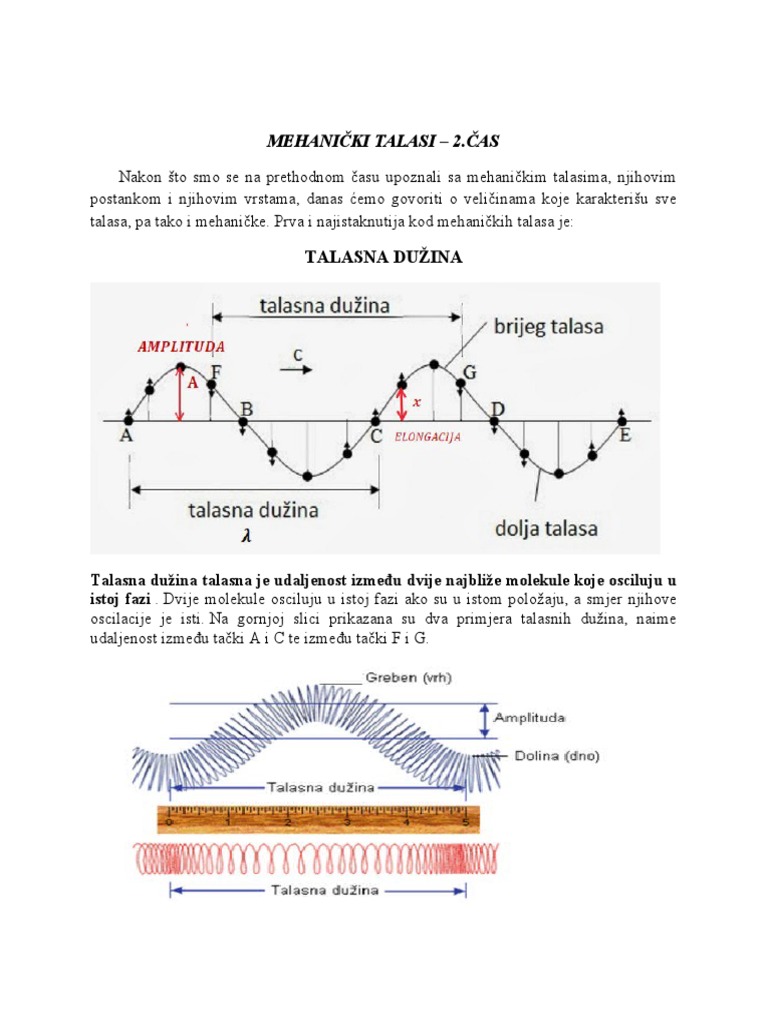 Mehanički Talasi | PDF