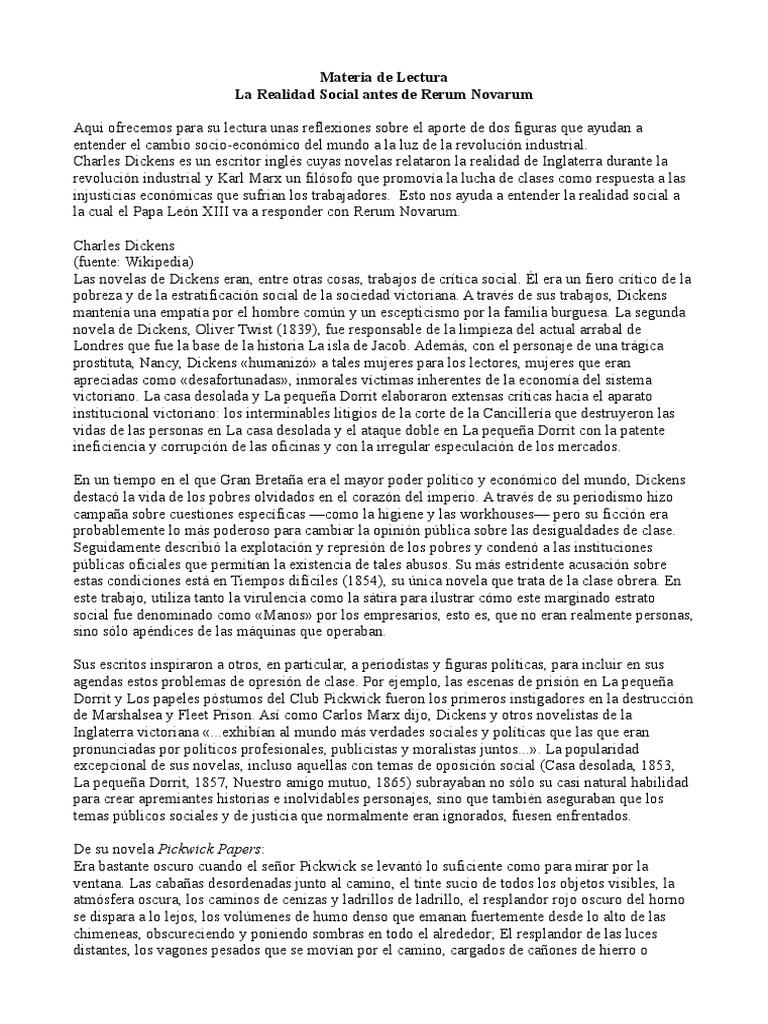 02 Lectura Dickens Marx | PDF | Charles Dickens | Karl Marx