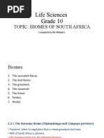 Biomes of South Africa - Table | PDF