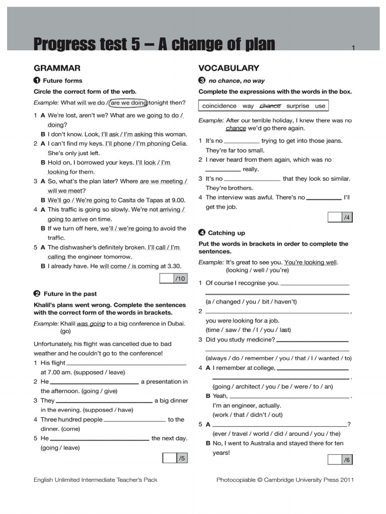 Progress Test 5 - PDF | PDF