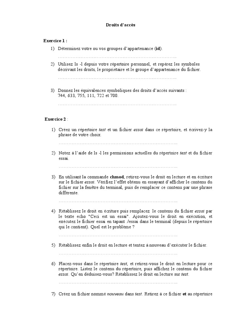 TP2 Unix | PDF | Fichier informatique | Données informatiques