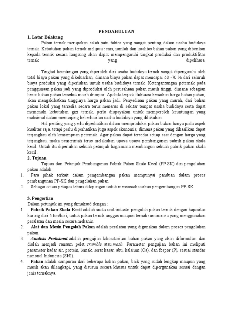 Tugas Membuat Layout Pabrik Pakan | PDF