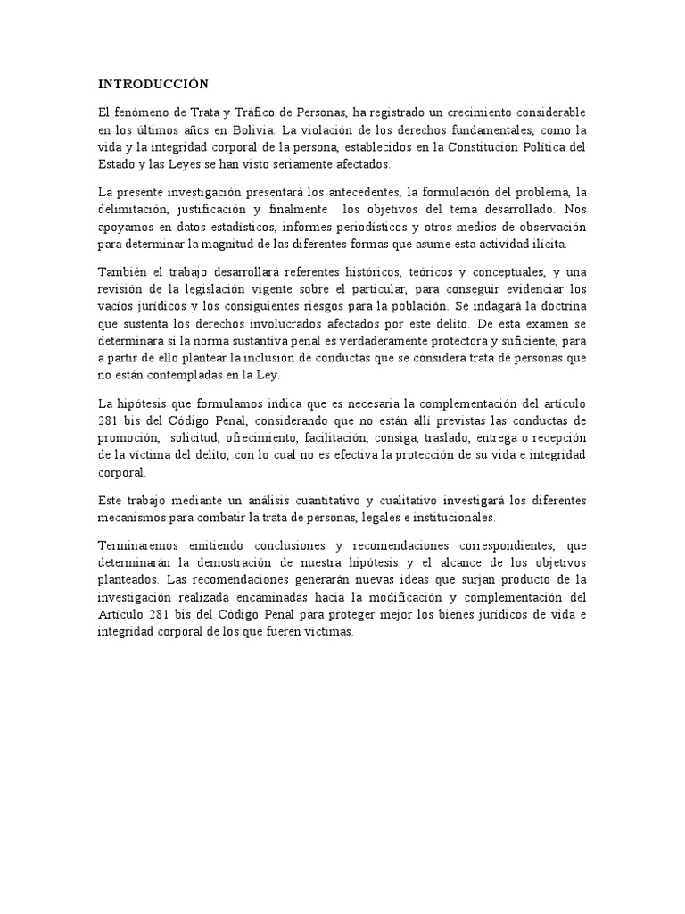 Apa Penal Ii Final | PDF | Derecho penal | Trata de personas