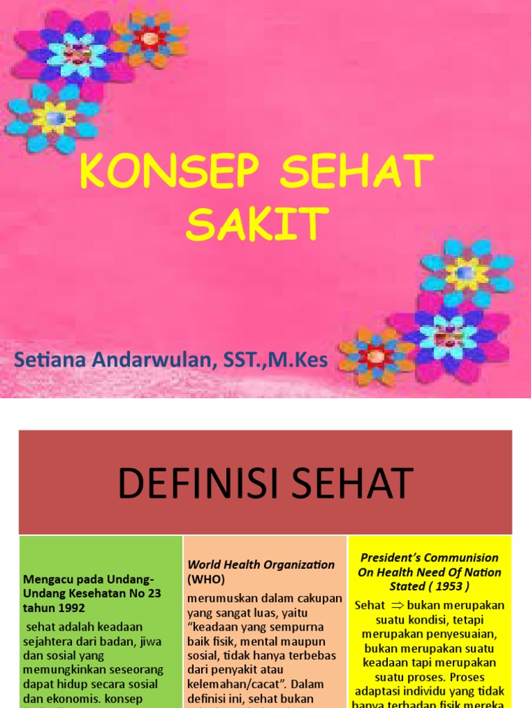 Konsep Sehat Sakit | PDF