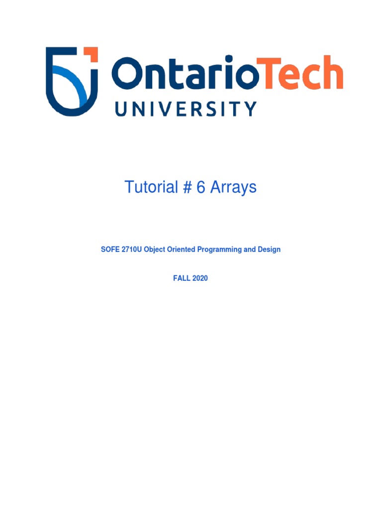 Tutorial 6 | Download Free PDF | Array Data Structure | Class (Computer Programming)