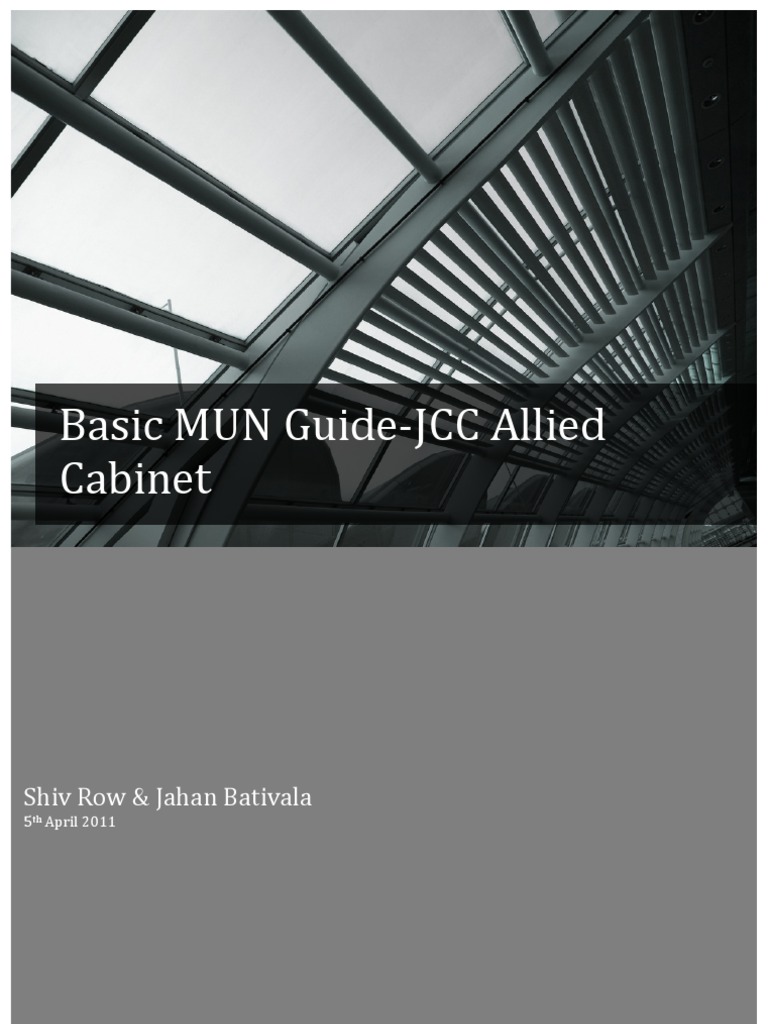 JCC Allies Mun Guide Bismun 2011 | PDF | Suit (Clothing) | United ...