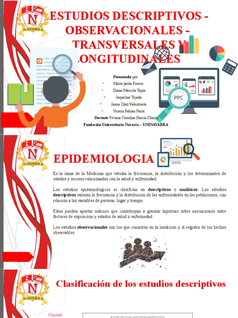 Grupo 1. Estudios Descriptivos, Observacionales, Transversales y ...