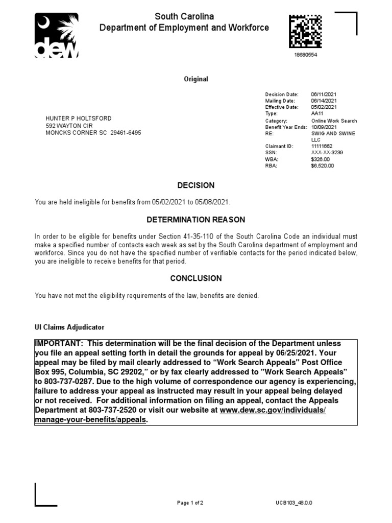 Determination Template | PDF | Employment | Public Law