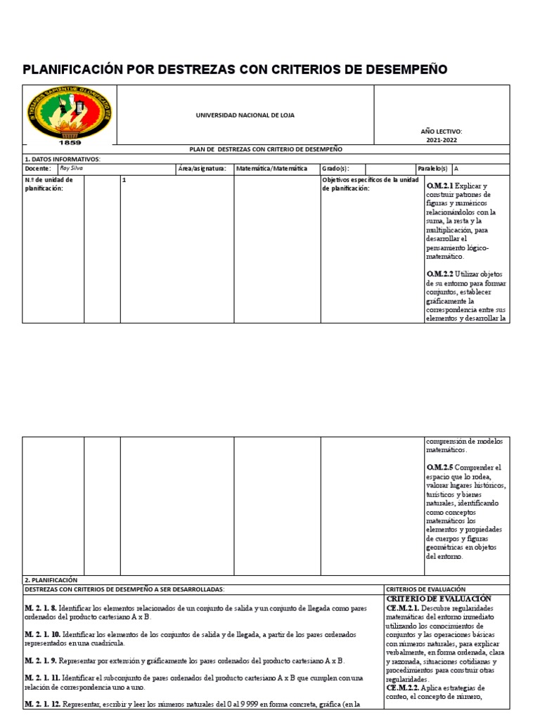 Formato - PMC ... | PDF | Conjunto (Matemáticas) | Matemáticas