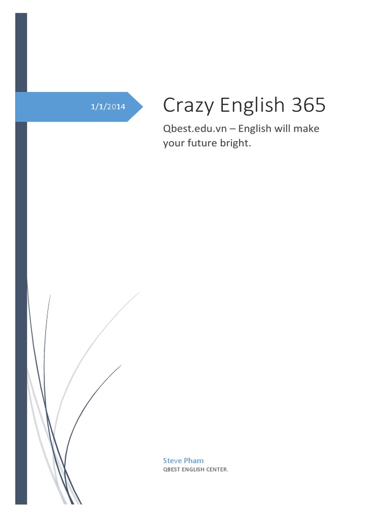 Crazy English 365 - Steve - Edited | PDF