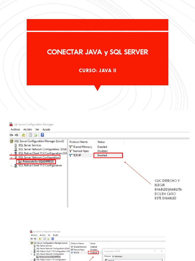 Conectar Java y SQL Server | PDF | Java (lenguaje de programación) | SQL