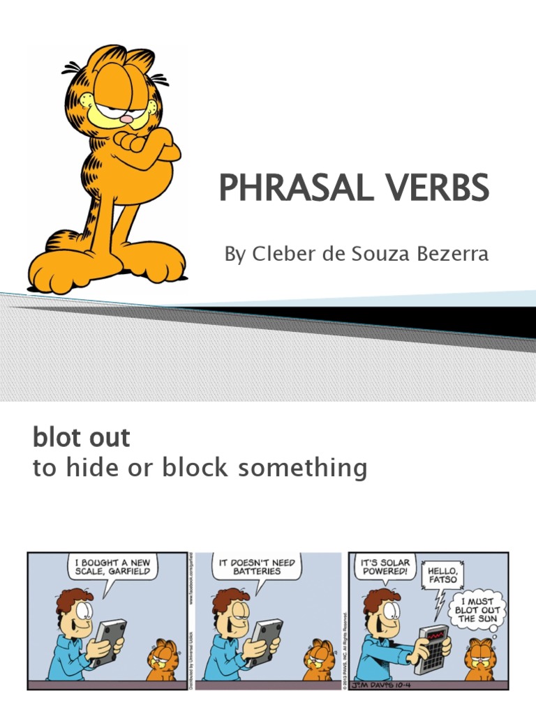Phrasal Verbs Garfield Comic Strips | PDF