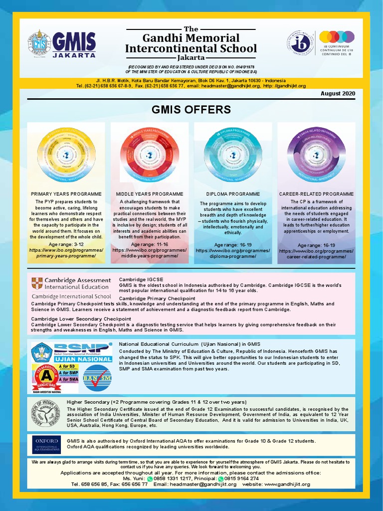 Brochure GMIS AUTHORISED Rev1 | Download Free PDF | Test (Assessment ...