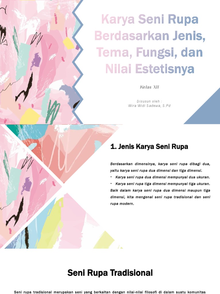 Jenis dan Gaya Karya Seni Rupa | PDF | Ilmu Sosial | Gaya Hidup