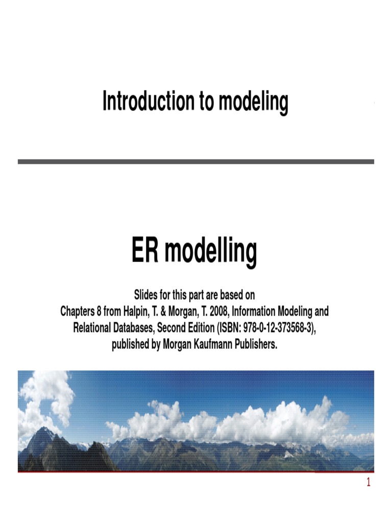 ER Modelling: Introduction To Modeling | PDF | Data Model | Relational Database
