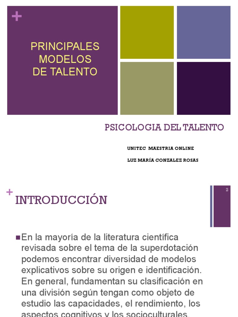 Modelos Del Talento | PDF | Dotamiento intelectual | Creatividad