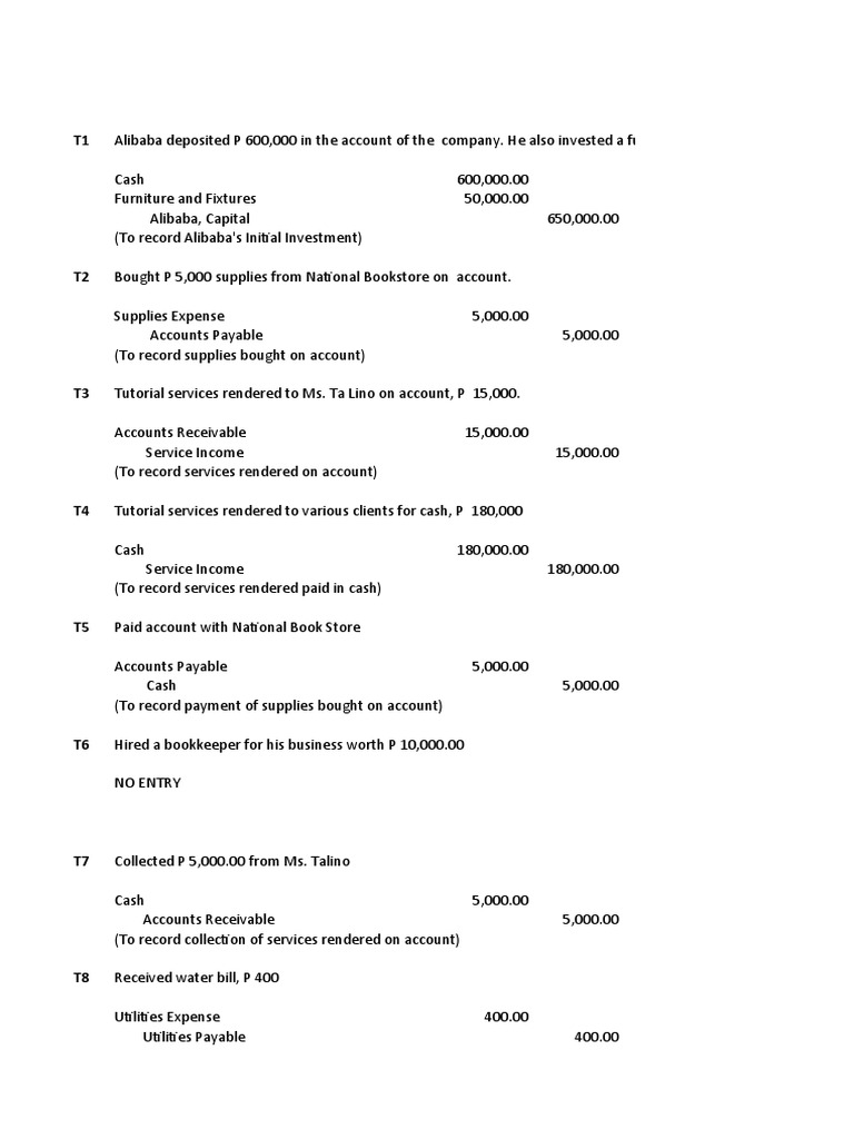 Illustrative Problem | PDF | Debits And Credits | Expense