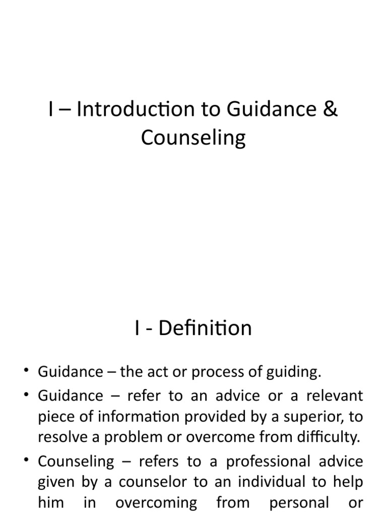 PsyElec1 - Introduction To Guidance Counselling | PDF | School ... PsyElec1 - Introduction To Guidance Counselling | PDF | School ...