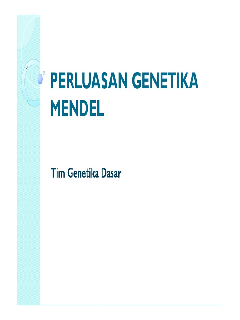 Interaksi Gen dan Alel dalam Genetika Mendel | PDF | Sains & Matematika