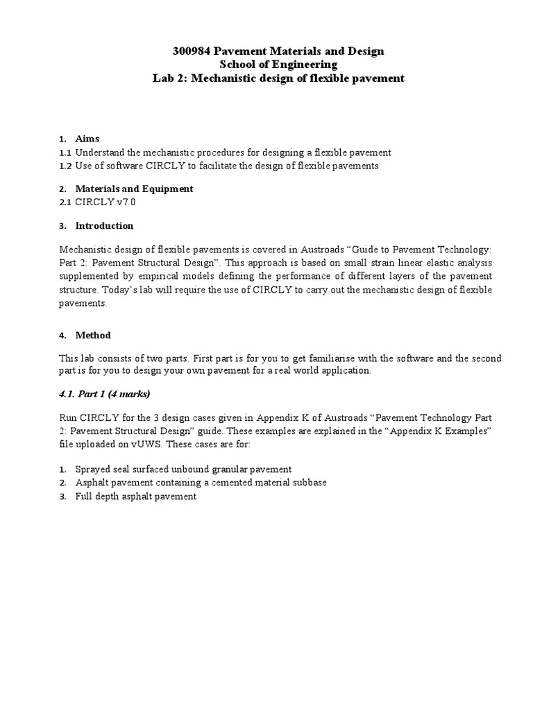 Flexible Pavement Design Lab Guide | PDF | Road Surface | Icon (Computing)