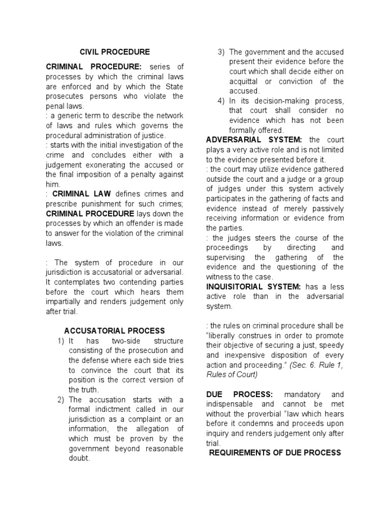 Civil Procedure Criminal Procedure: Series of | PDF | Jurisdiction ...