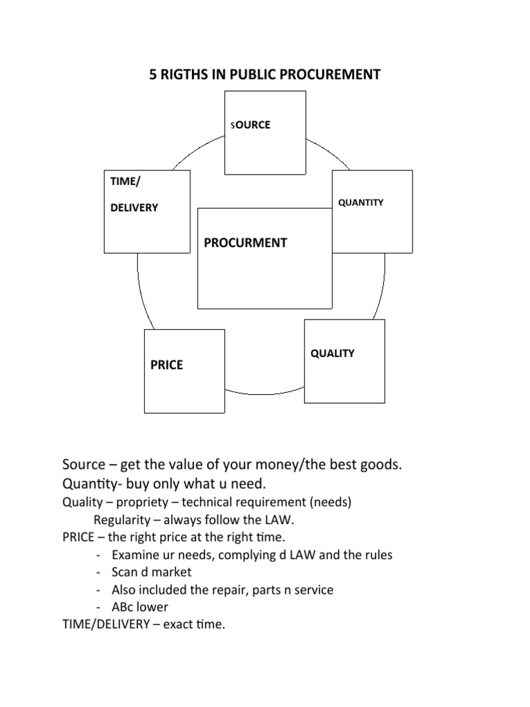 5 Rights in Public Procurement | PDF