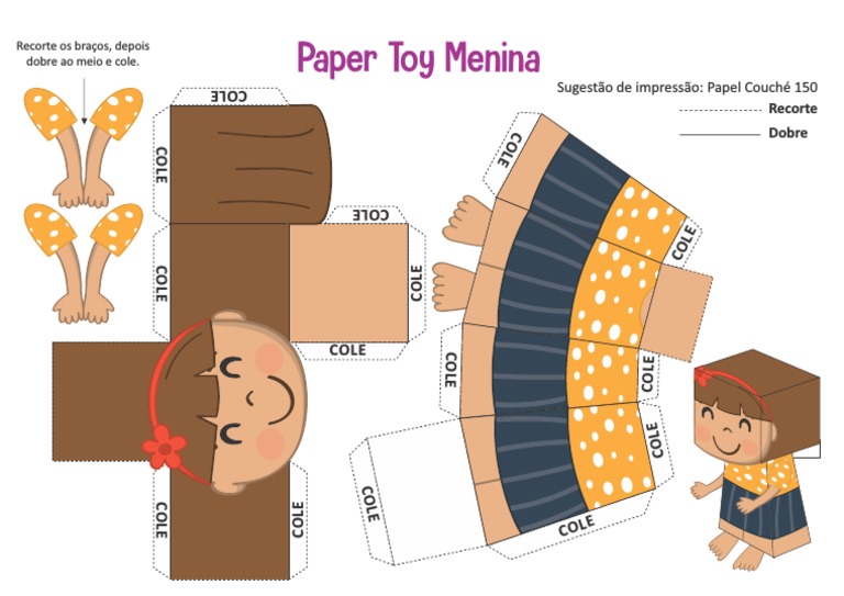 Paper toy menina fácil de fazer | PDF